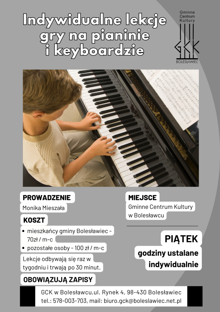 Zajęcia stałe w GCK - Gmina Bolesławiec